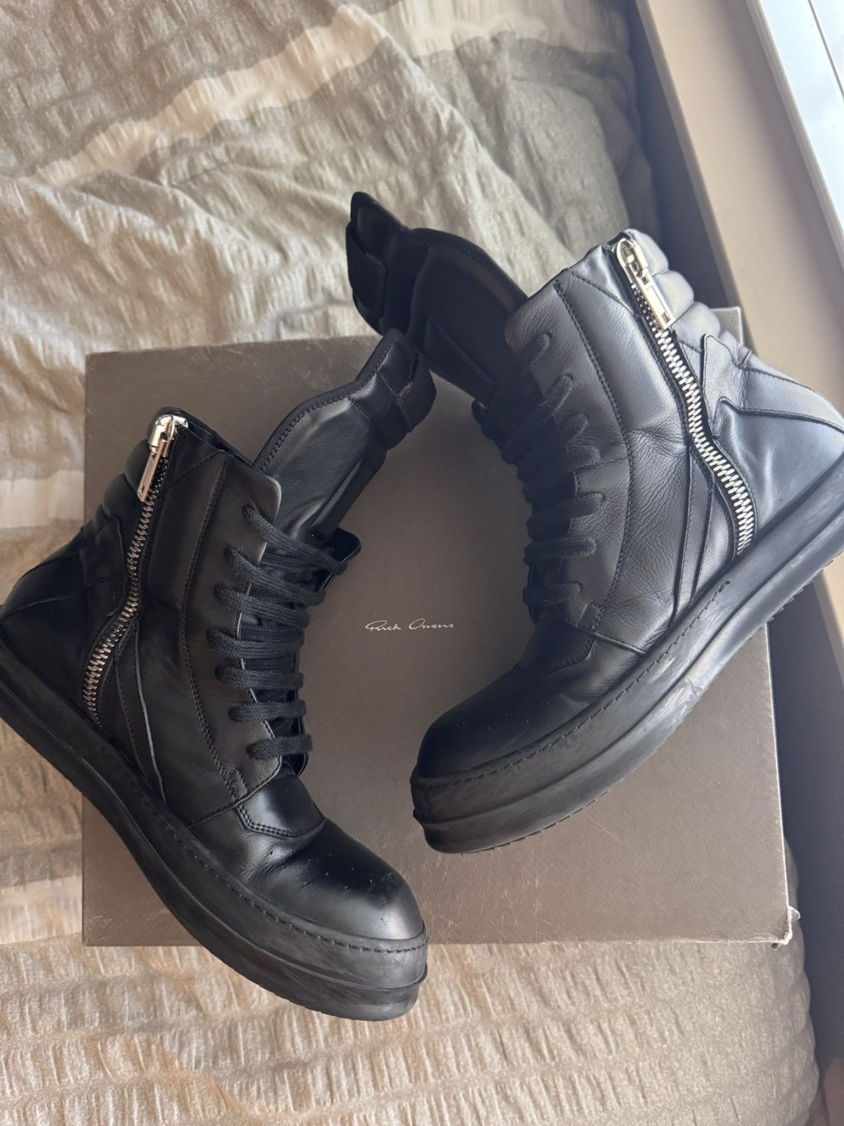 Rick Owens Rick Owens Triple Black Geobasket | Grailed