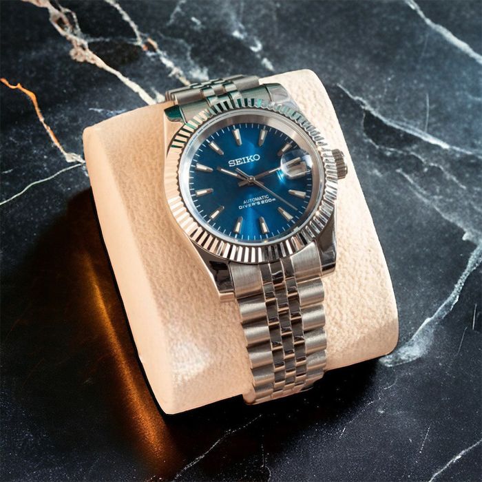 Seiko Seiko Mod NH35 Datejust Blue Dial 36mm Steel watch | Grailed