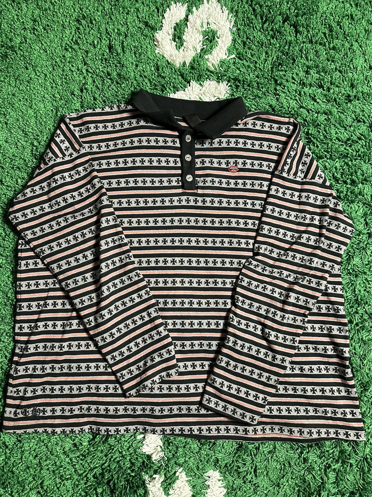 Chrome Hearts × Matty Boy Chrome Hearts X Matty Boy Longsleeve Polo | Grailed