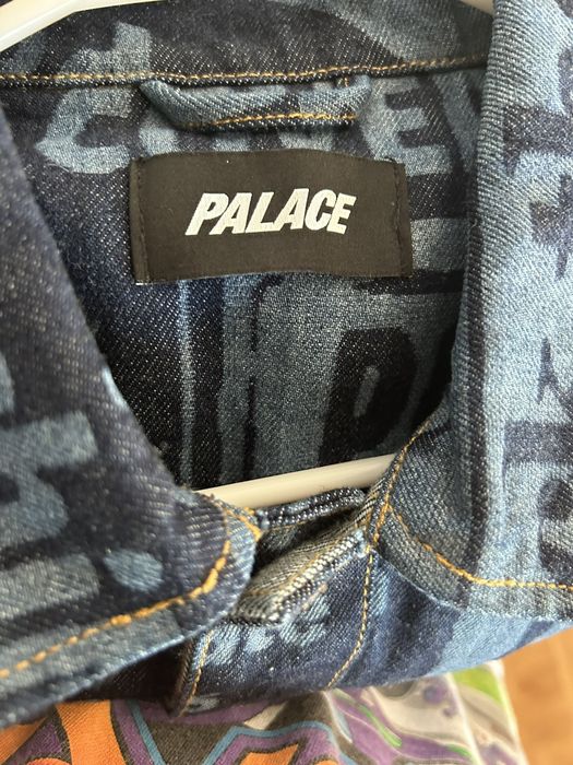 Palace Palace Tabloid Denim Jacket | Grailed