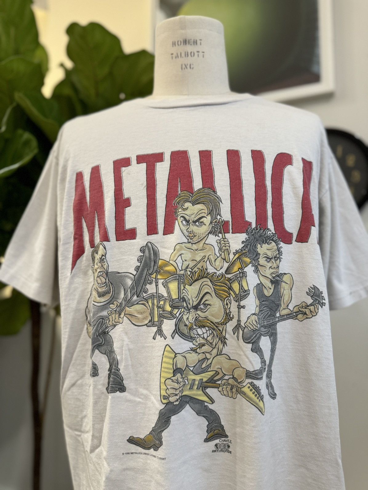 Band Tees × Vintage Vintage 1996 Metallica Caricature Tee Randy Chavez ...