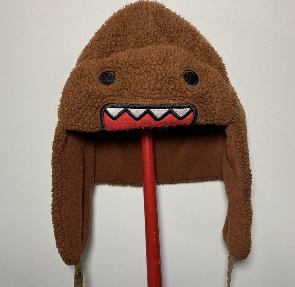 Japanese Brand × Vintage RARE Domo-kun fur trapper hat ushanka scene ...