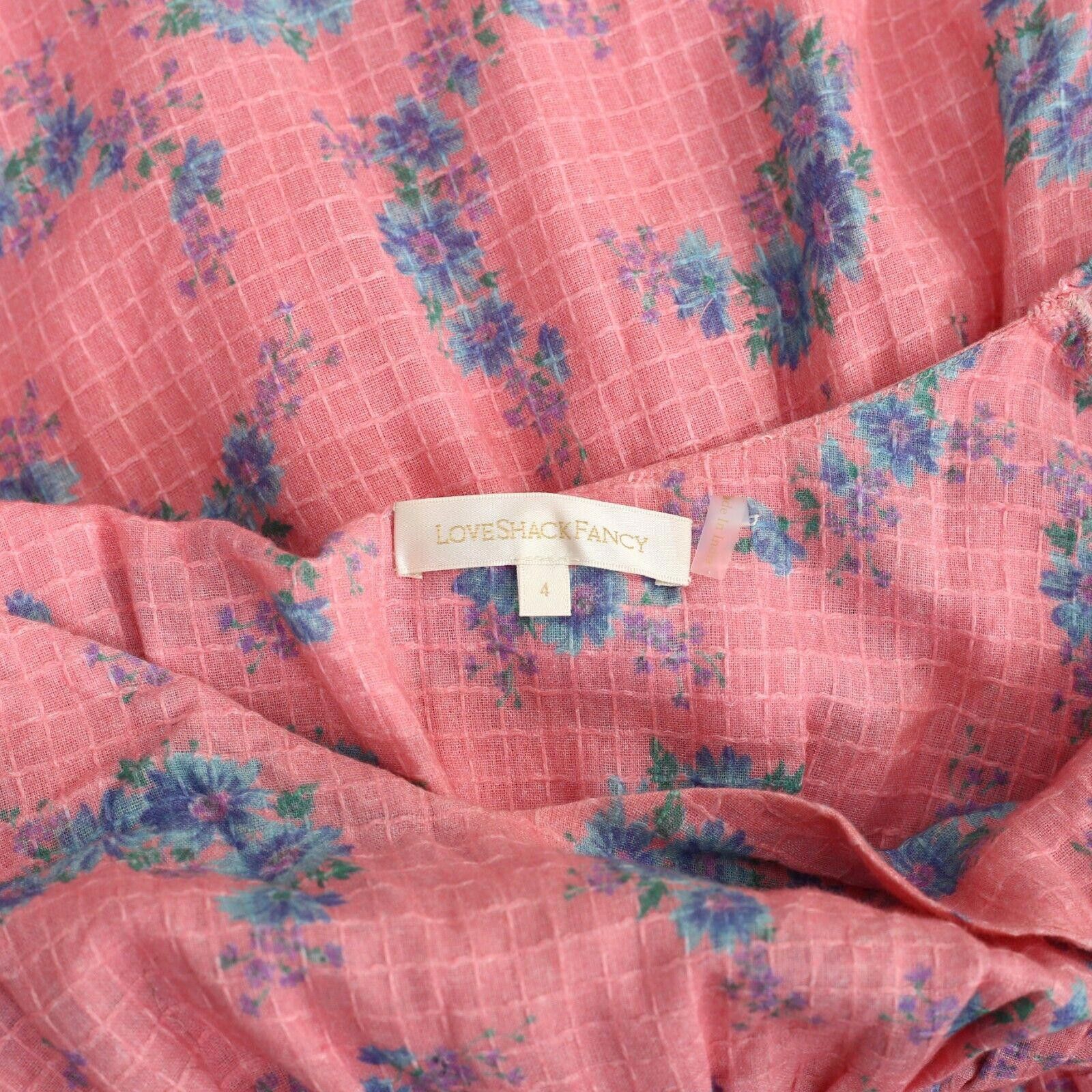 LoveShackFancy Loveshackfancy Angie Maxi Dress Floral Print S-4 269857 ...