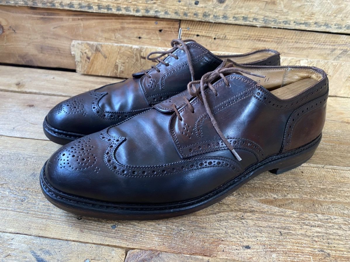 Alden Alden shell cordovan wingtip leather oxford shoes sz 10.5C/E ...