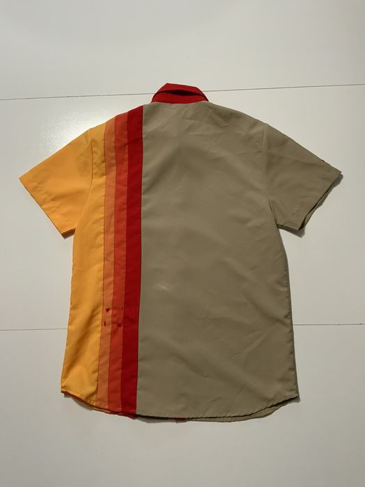 Streetwear Jollibee Filipino Fast Food Striped Employee Uniform Shirt ...