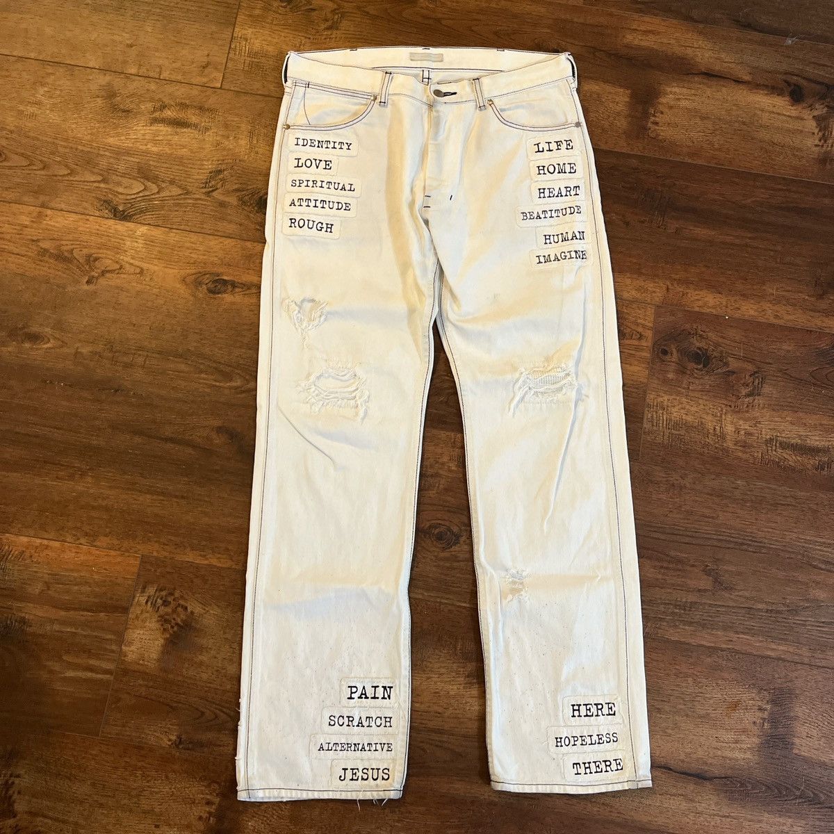 Japanese Brand × Number (N)ine Number nine modern age poem jeans | Grailed