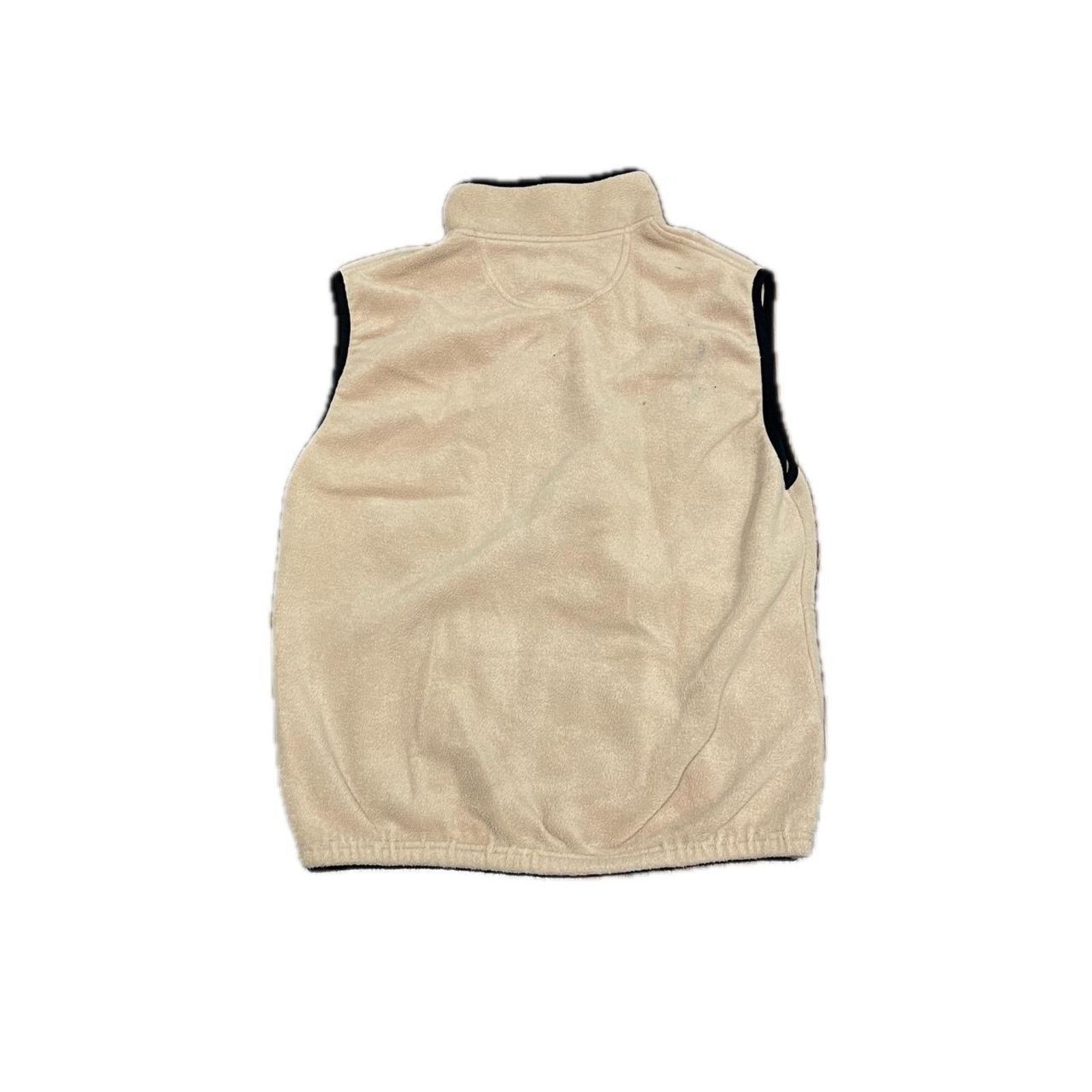 Vintage vintage 2000s baggy boxy cream fleece jacket vest | Grailed