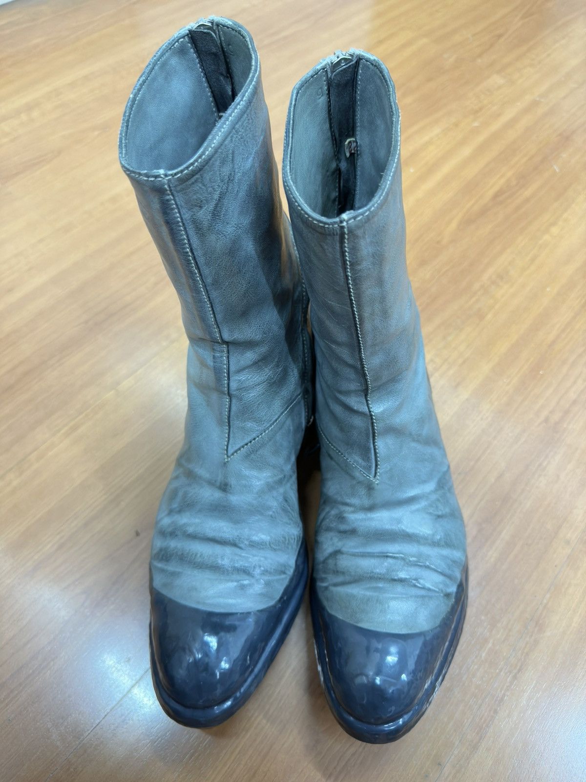 Carol Christian Poell AM/2601LR, CCP kangaroo leather drip boots | Grailed