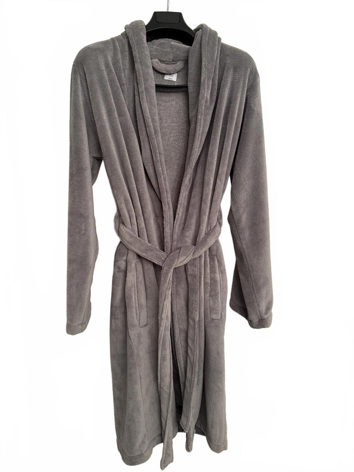 Designer Restoration Hardware Cozy Gray Plush Robe | Grailed