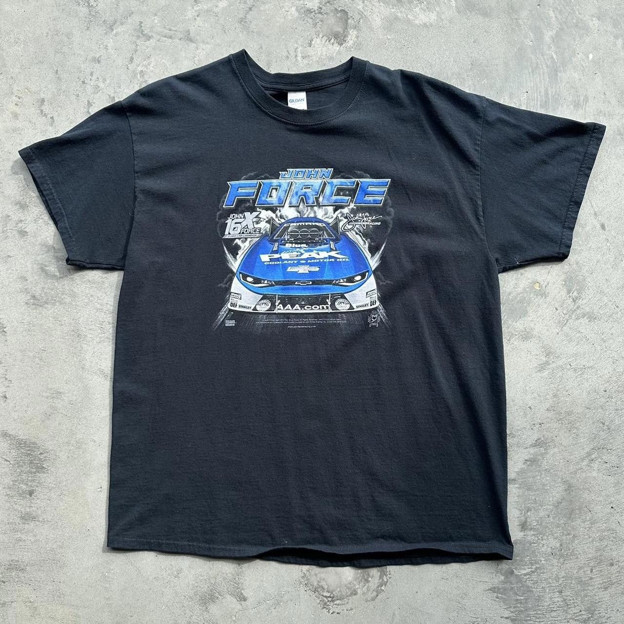 Gildan Y2K John Force nascar racing t shirt | Grailed