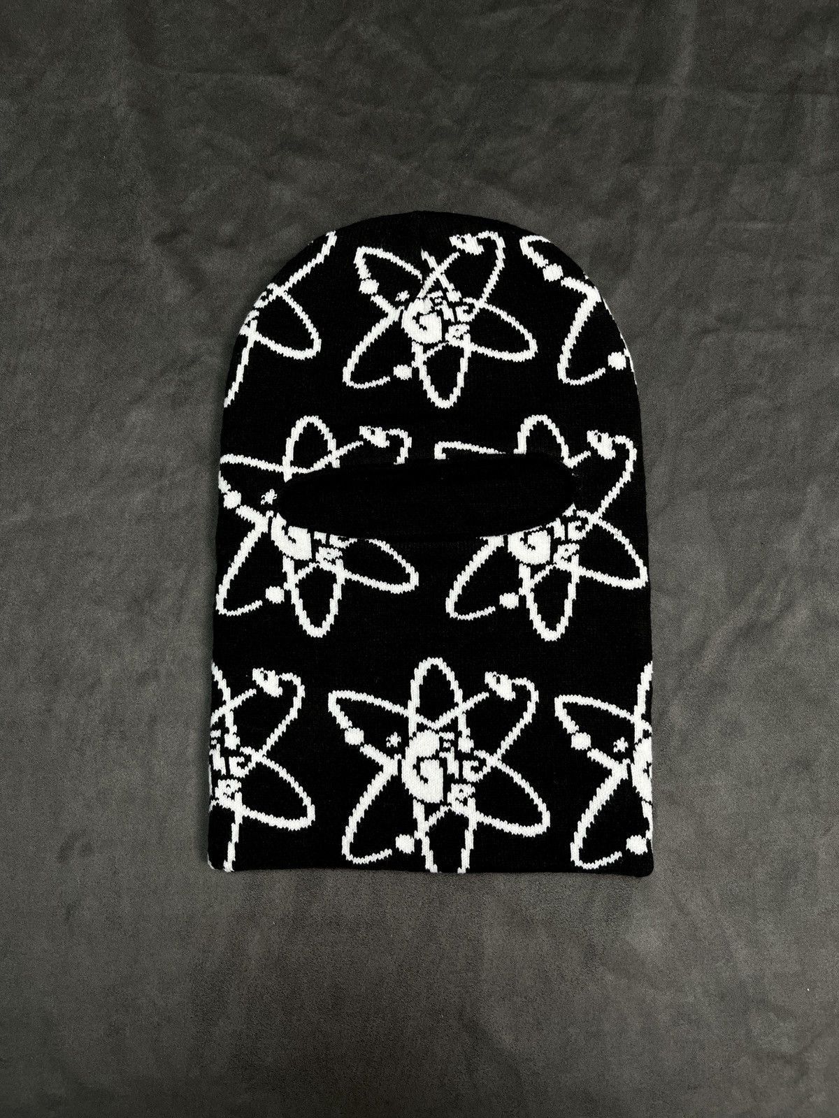 Japanese Brand Rare Y2k Atoms Graphic Full Face Ski Mask Pink OS Black ...