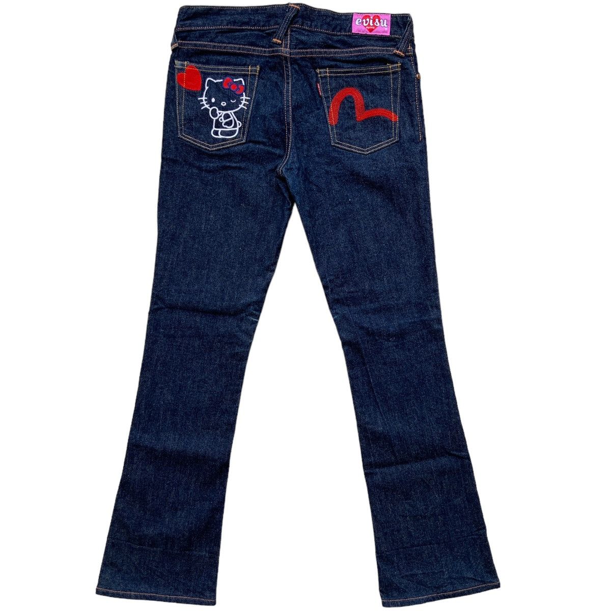 Evisu RARE EVISU YAMANE x HELLO KITTY DENIM JEANS | Grailed