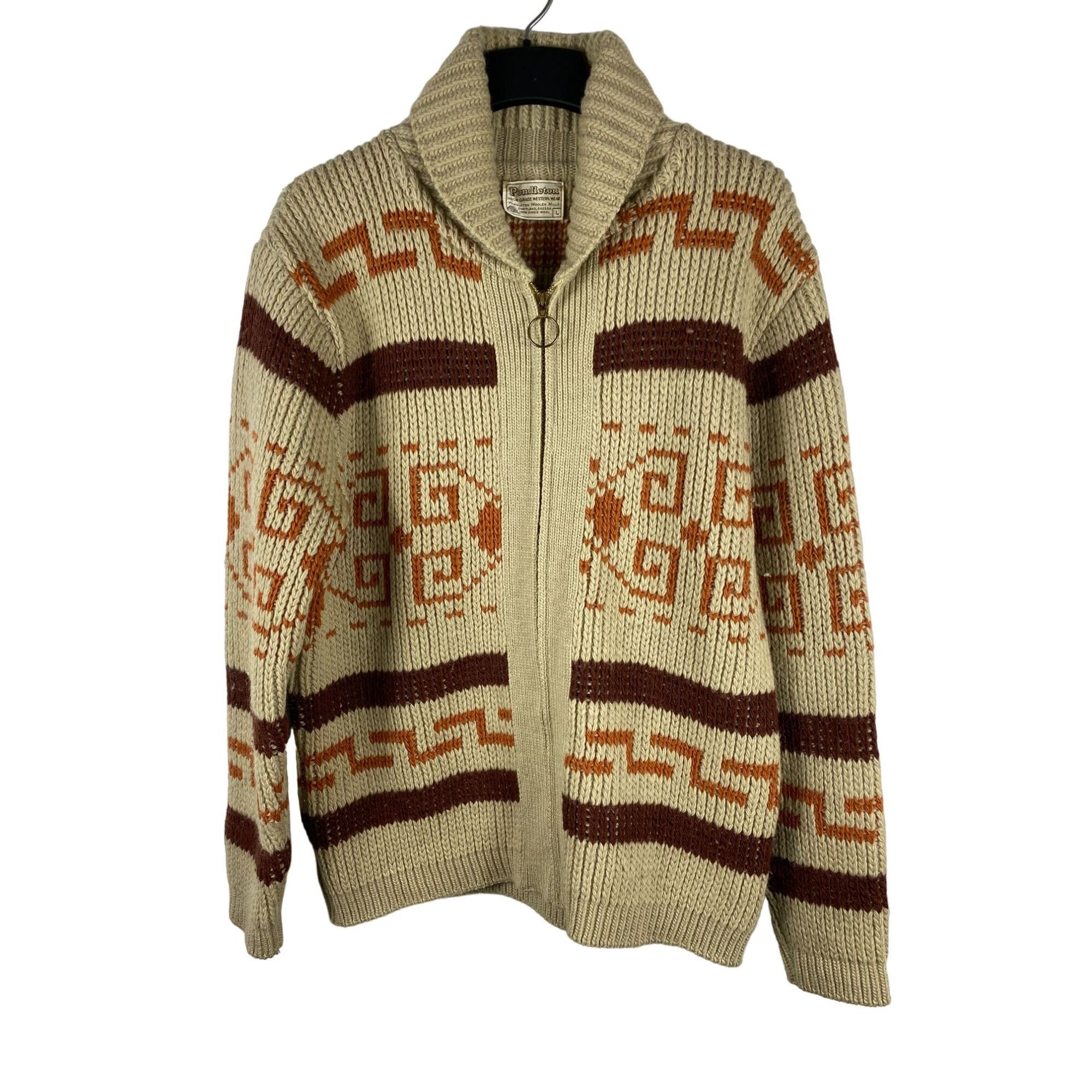 Pendleton Vintage 70's Pendleton Wool Knitted Sweater Cowichan Style L | Grailed