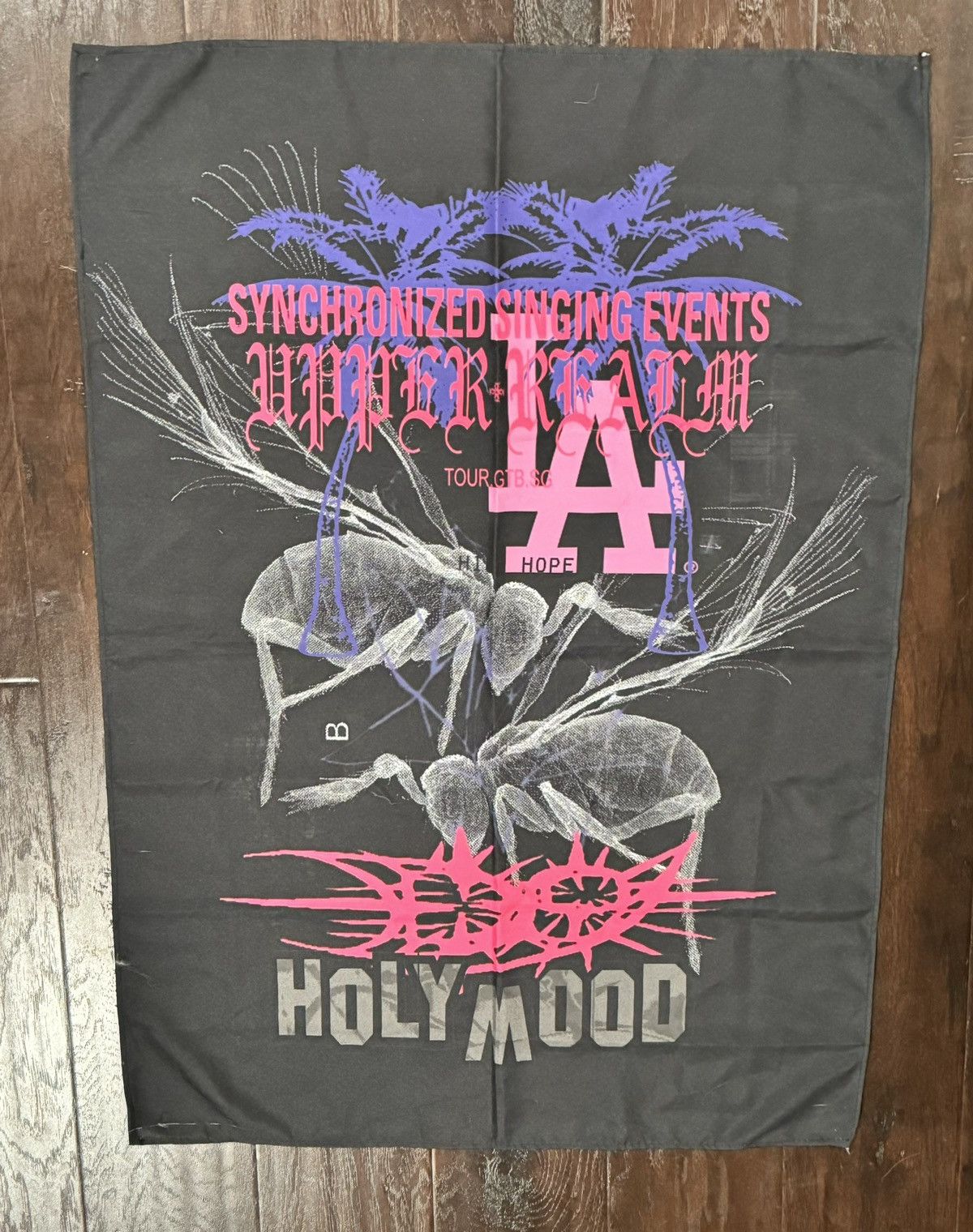 Drain Gang Bladee D9 Hollywood Flag | Grailed