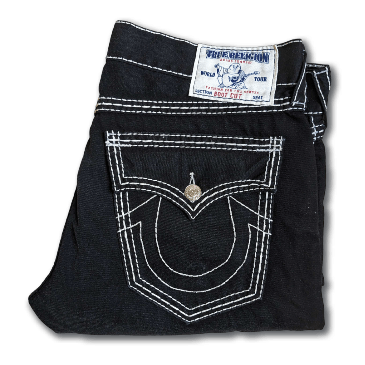 Haunted Mound × Streetwear × True Religion TRUE RELIGION BAGGY BLACK ...