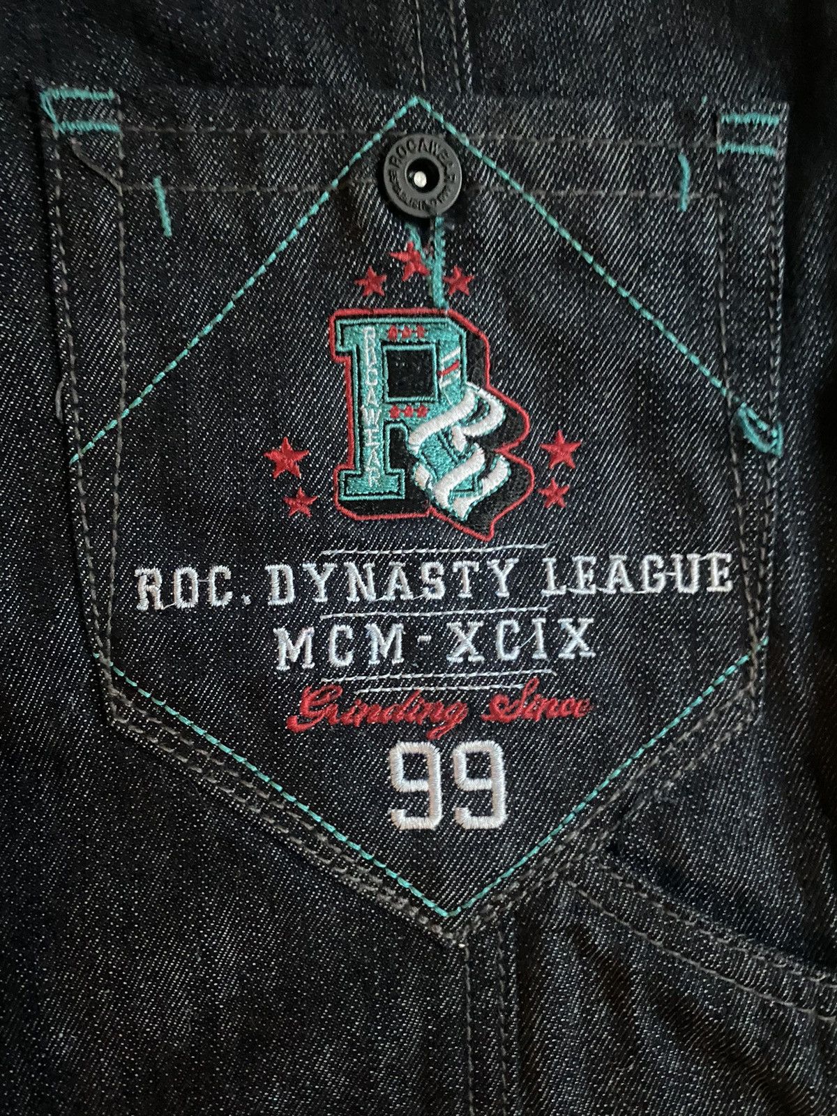 Vintage Rocawear Roc Dynasty League MCM Jeans | Grailed