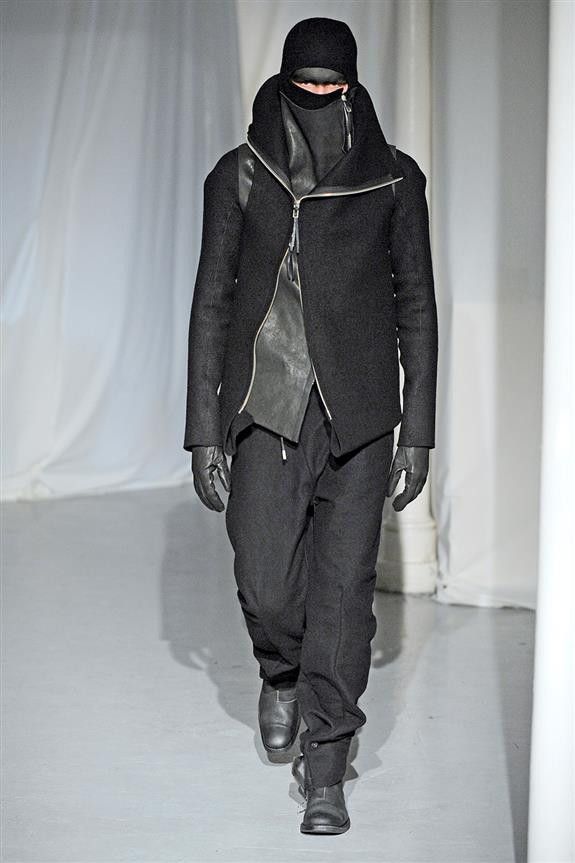 Boris Bidjan Saberi AW10-11 Boiled Wool Leather Jacket JH2-VI | Grailed