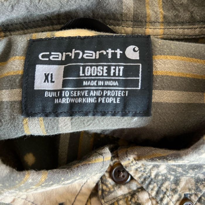 Carhartt Carhartt Upcycled Bleached Reworked Cropped Shirt | Grailed