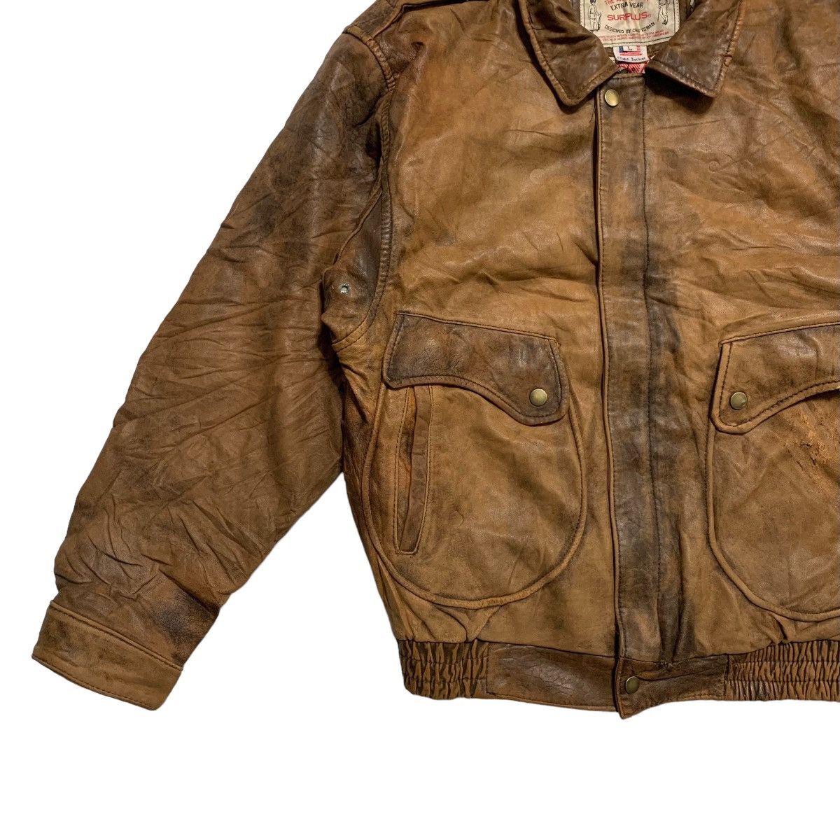 Surplus Vintage Sutplus Flight Leather Jacket | Grailed