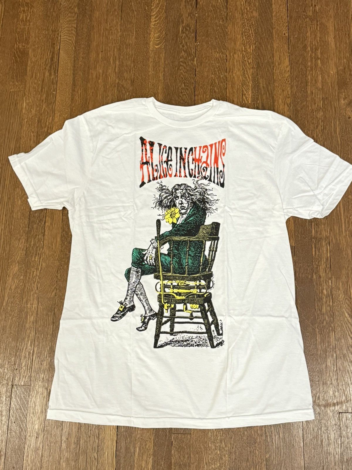 Band Tees Alice In Chains Angry Chair Shirt Retro Large DS Authentic ...