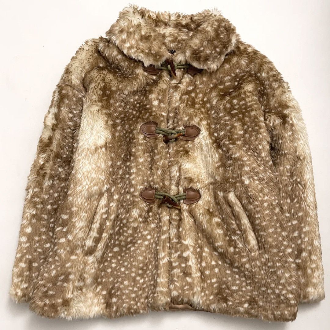Japanese Brand × Miu Miu × Vintage Faux fur Bambi coat 🦌🤎🤍 | Grailed