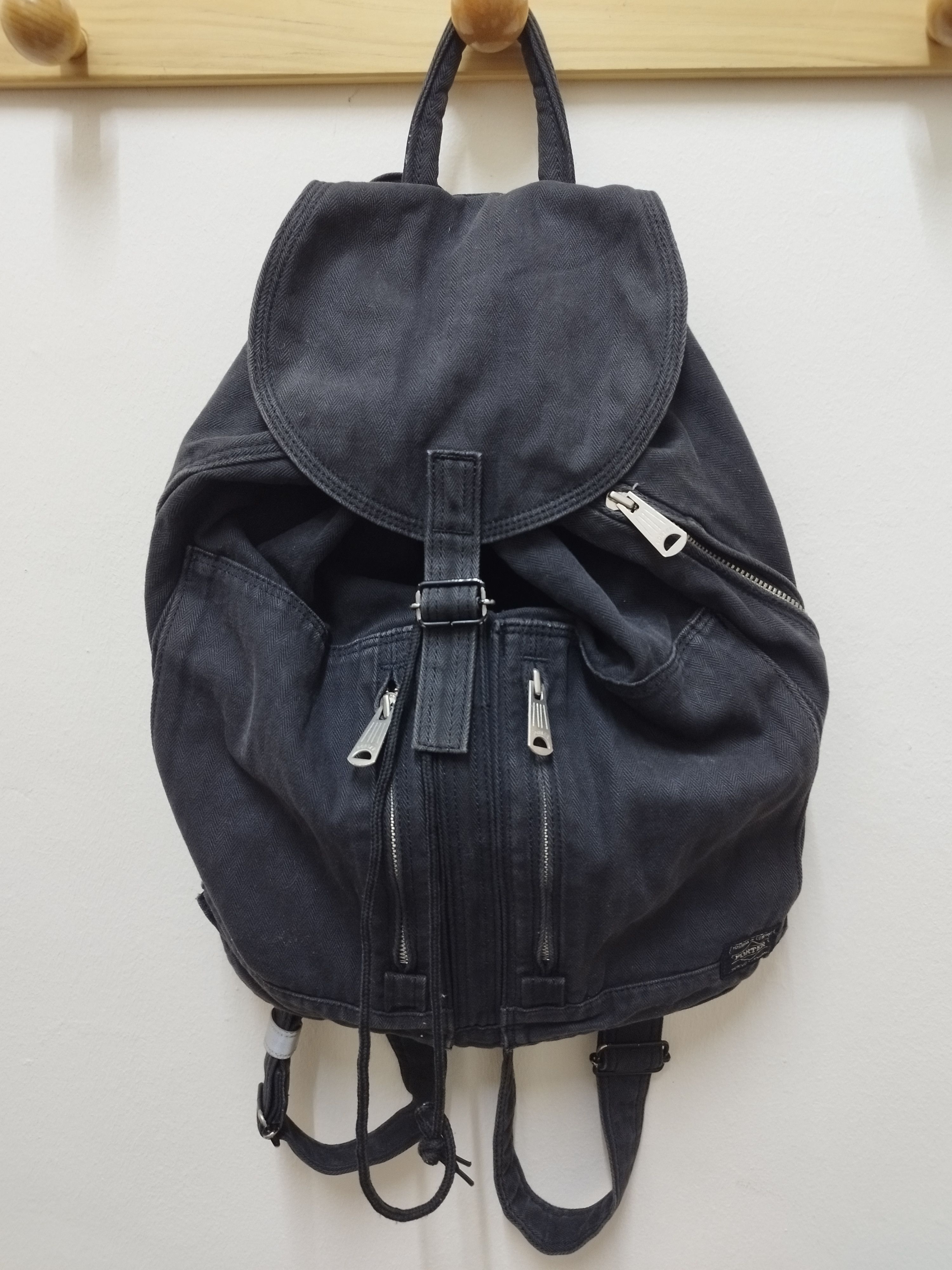 Head Porter × Porter × Porter Classic Vintage Porter Black Drawstring ...