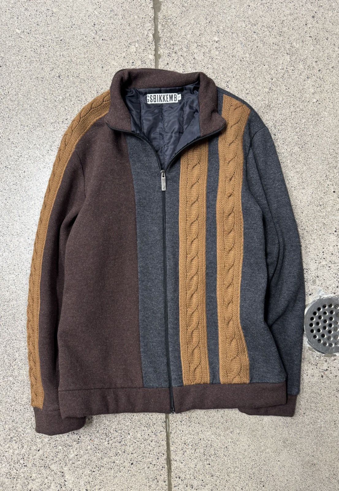 Dirk Bikkembergs Dirk Bikkembergs 'Cable Knit' Zip-Up Dirk Bikkembergs Dirk Bikkembergs 'Cable Knit' Zip-Up