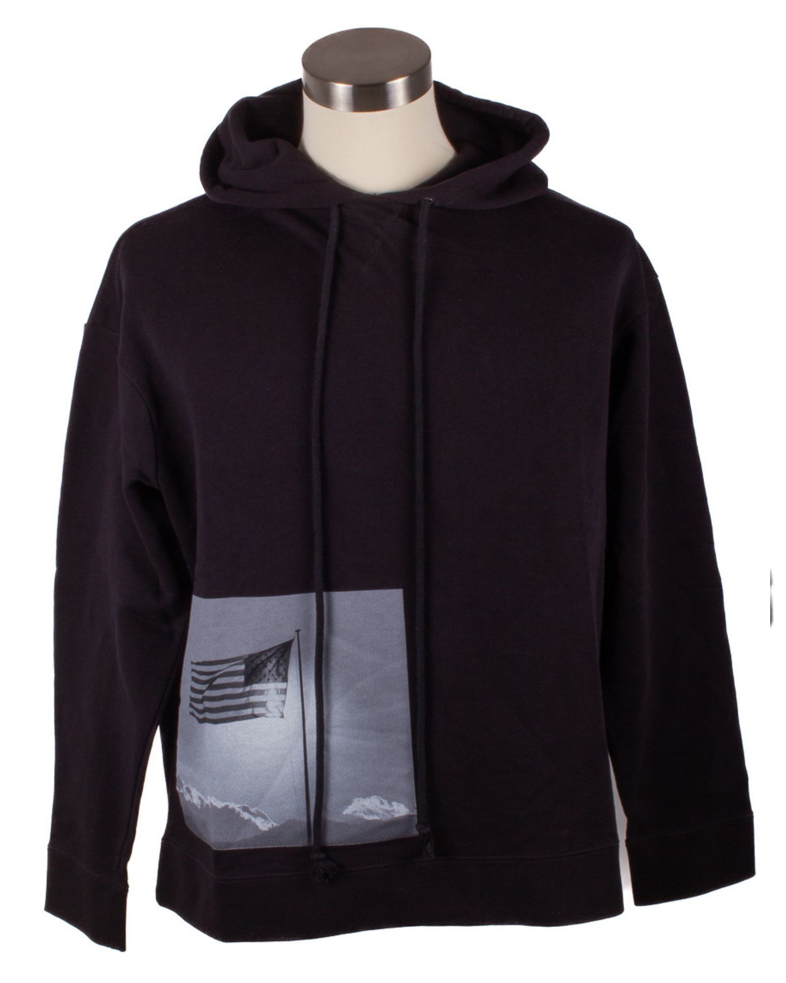 Archival Clothing × Raf Simons RAF SIMONS x ROBERT MAPPLETHORPE AMERICAN FLAG BLACK HOODIE | Grailed