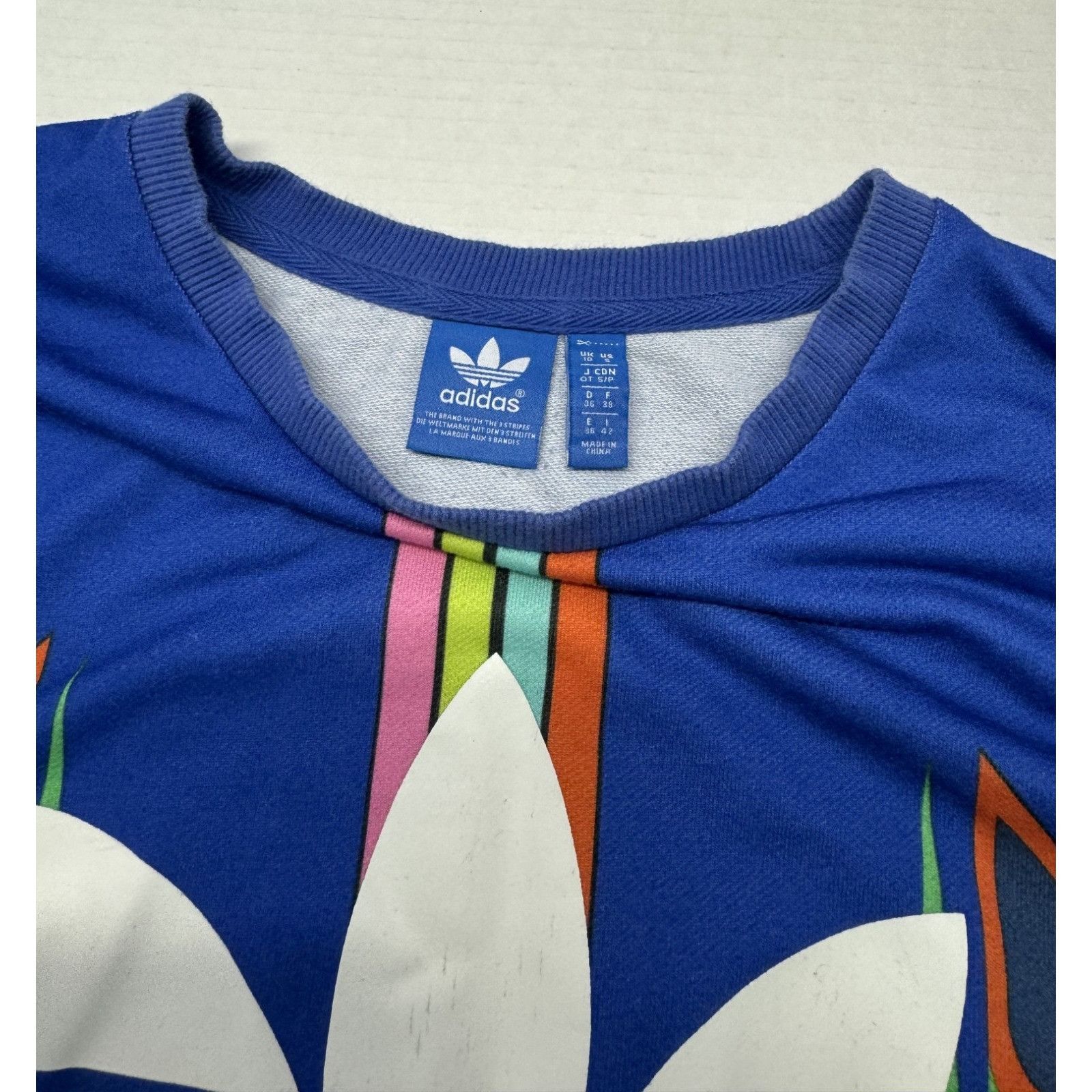 Adidas Adidas Originals X Farm Rio Toucan Bird Rare Blue Jumper Swe ...