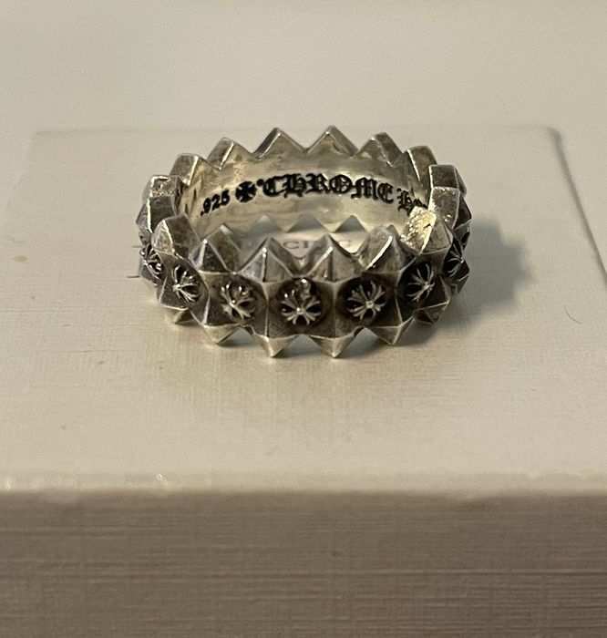 Chrome Hearts Chrome Hearts Double Pyramid Plus Ring | Grailed