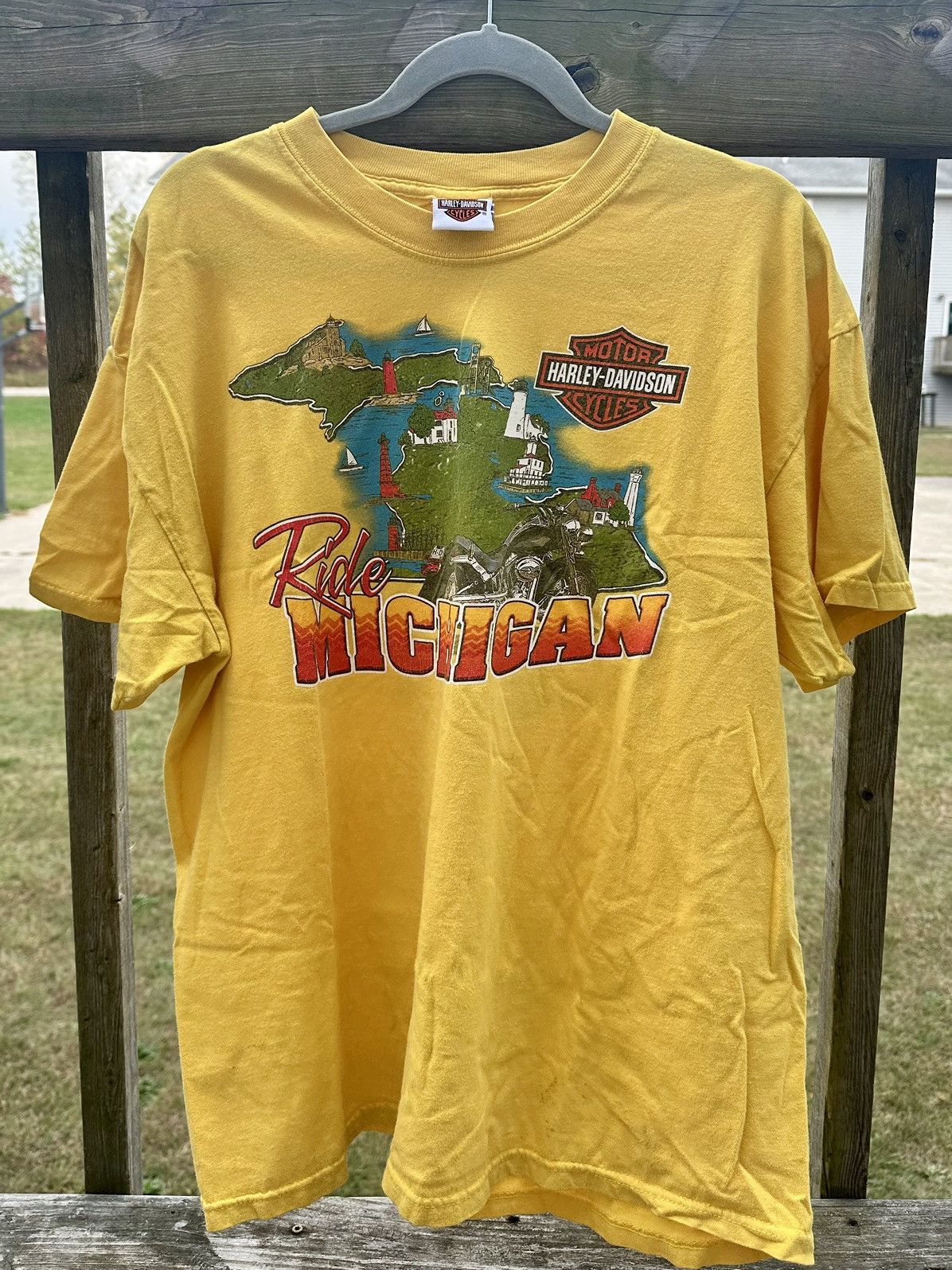 Other Vintage Michigan Harley Davidson Y2K Shirt | Grailed