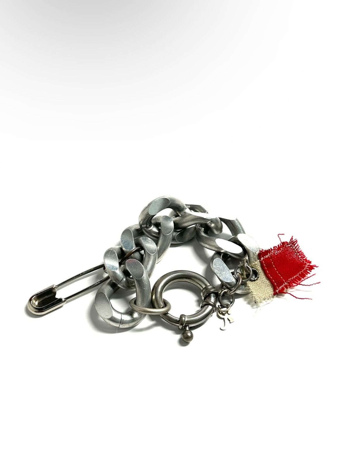 Raf Simons Raf Simons huge lock pin bracelet | Grailed