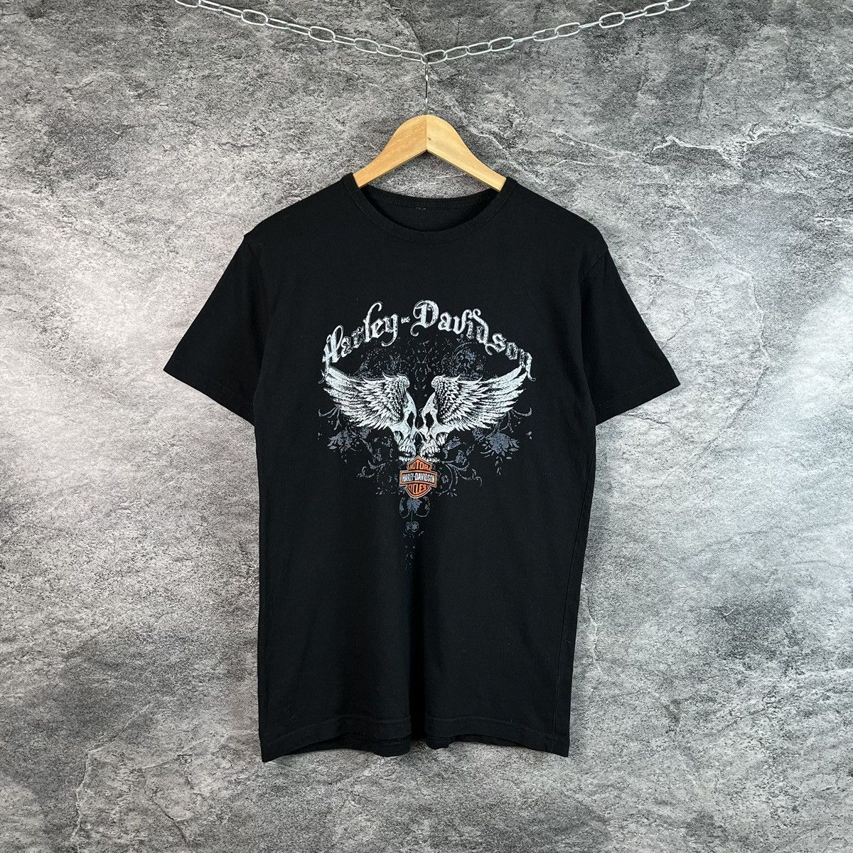 Vintage Harley Davidson Skull Affliction Style Vintage T-Shirt Drip ...