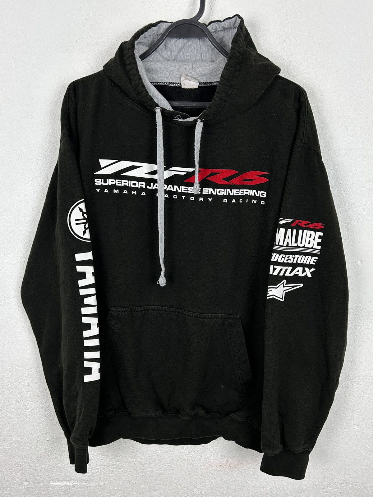 Vintage Vintage Yamaha YZF R6 Factory Racing Hoodie In Brown | Grailed