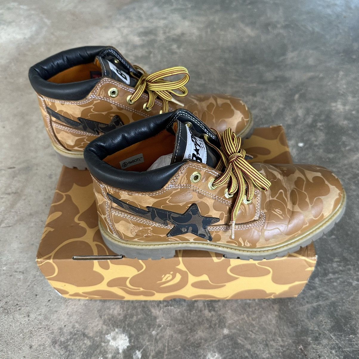 Bape × Timberland Bape x Timberland Chukka Boots | Grailed