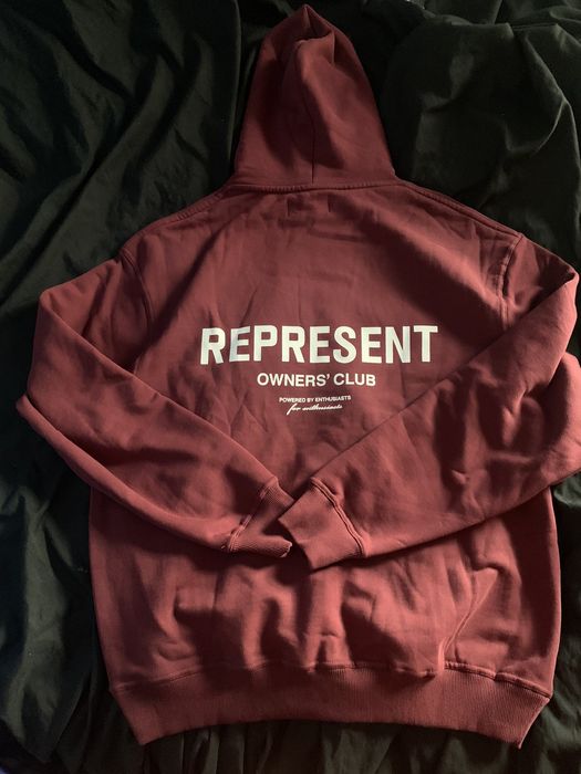 Represent Clo. Represent Owners Club Hoodie Maroon Medium | Grailed