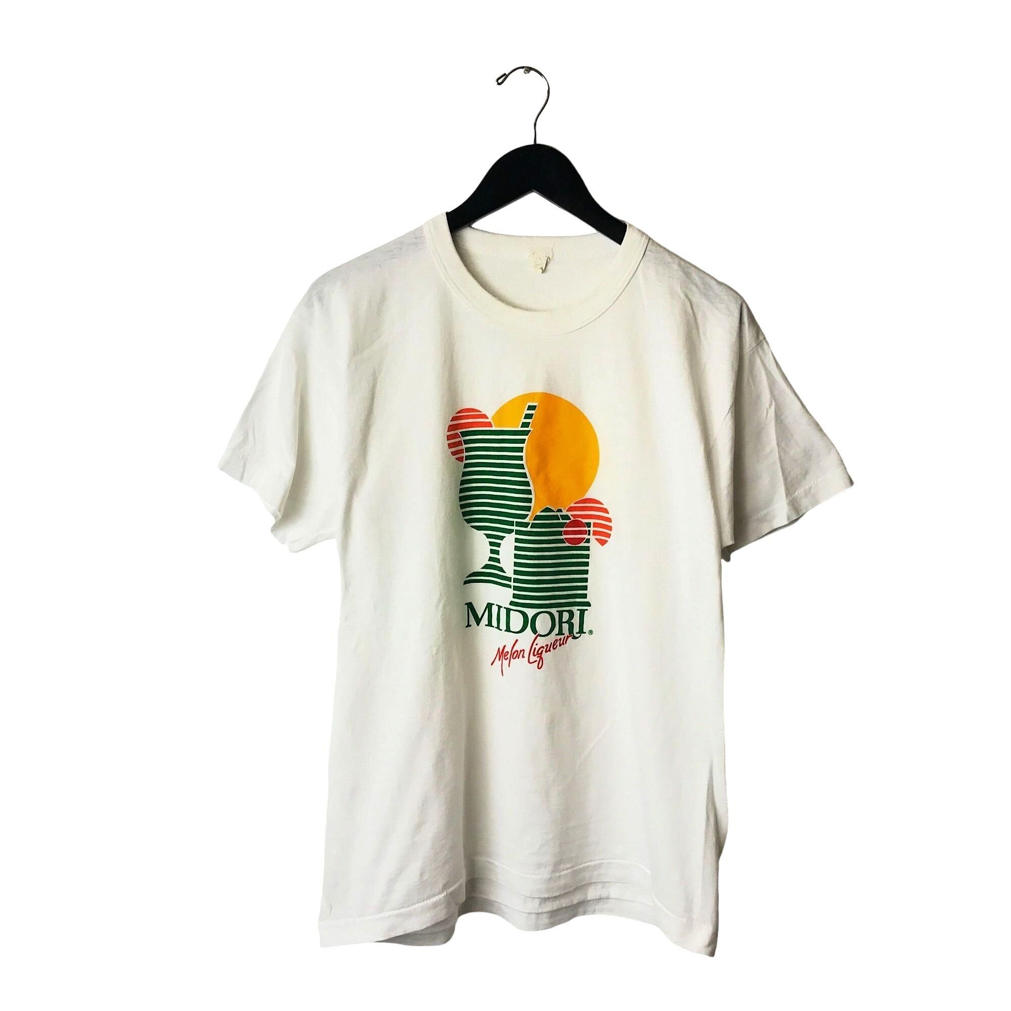 Screen Stars × Streetwear × Vintage Midori Melon Liqueur T Shirt 80s Vintage Single Stitch Adult