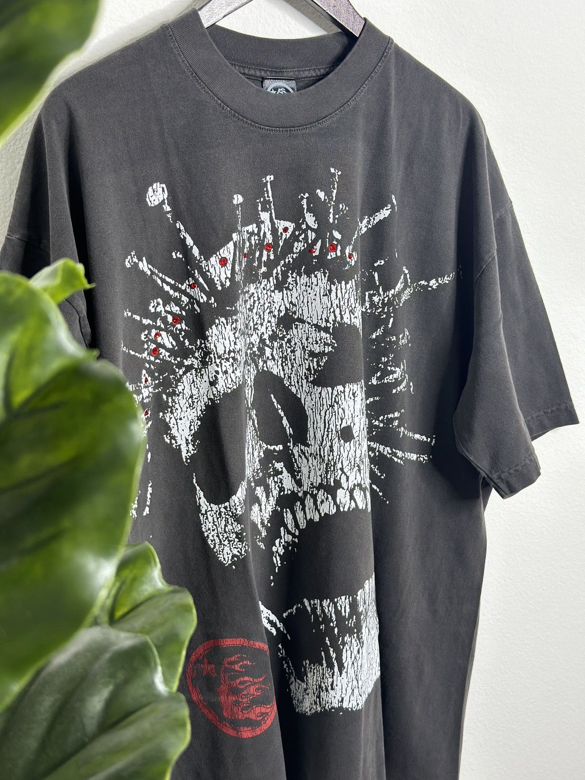 HELLSTAR Hellstar Studios Crowned Skull Jewel Tee Vintage Black | Grailed