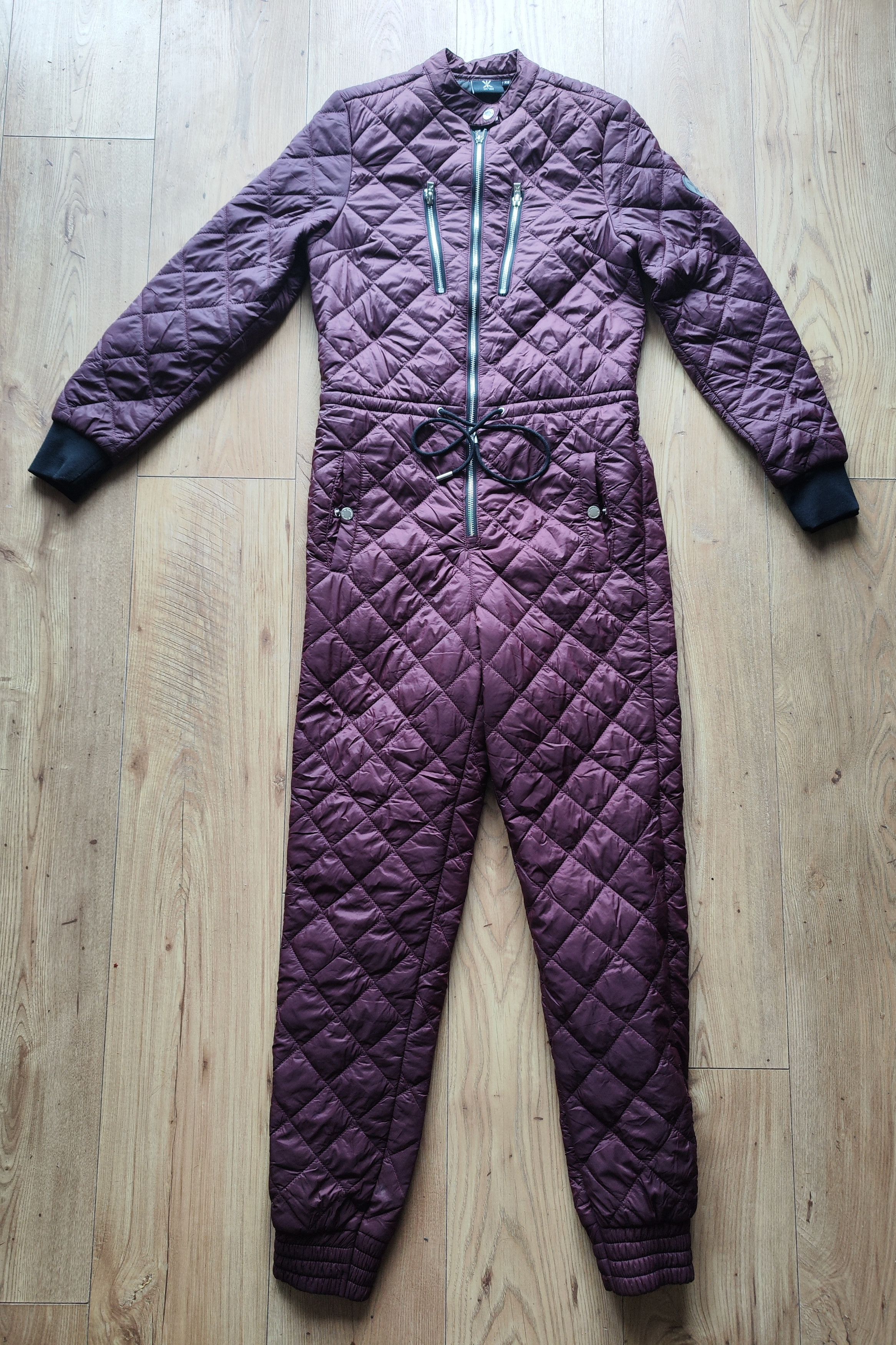One Piece Winter insulated One Piece womens jumpsuit burgundy | Grailed