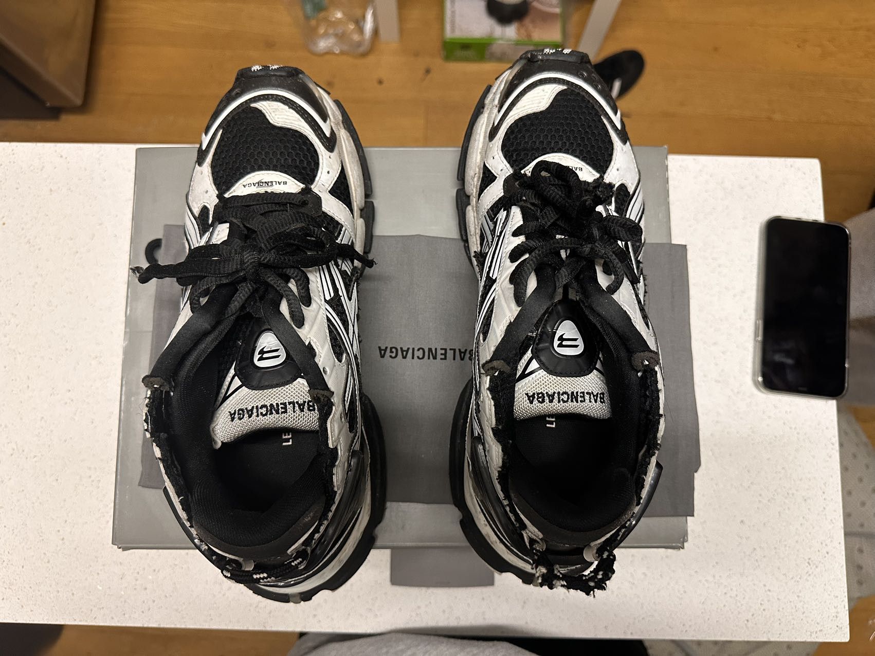 Balenciaga Balenciaga Runner Sneaker black/white | Grailed Balenciaga Balenciaga Runner Sneaker black/white | Grailed