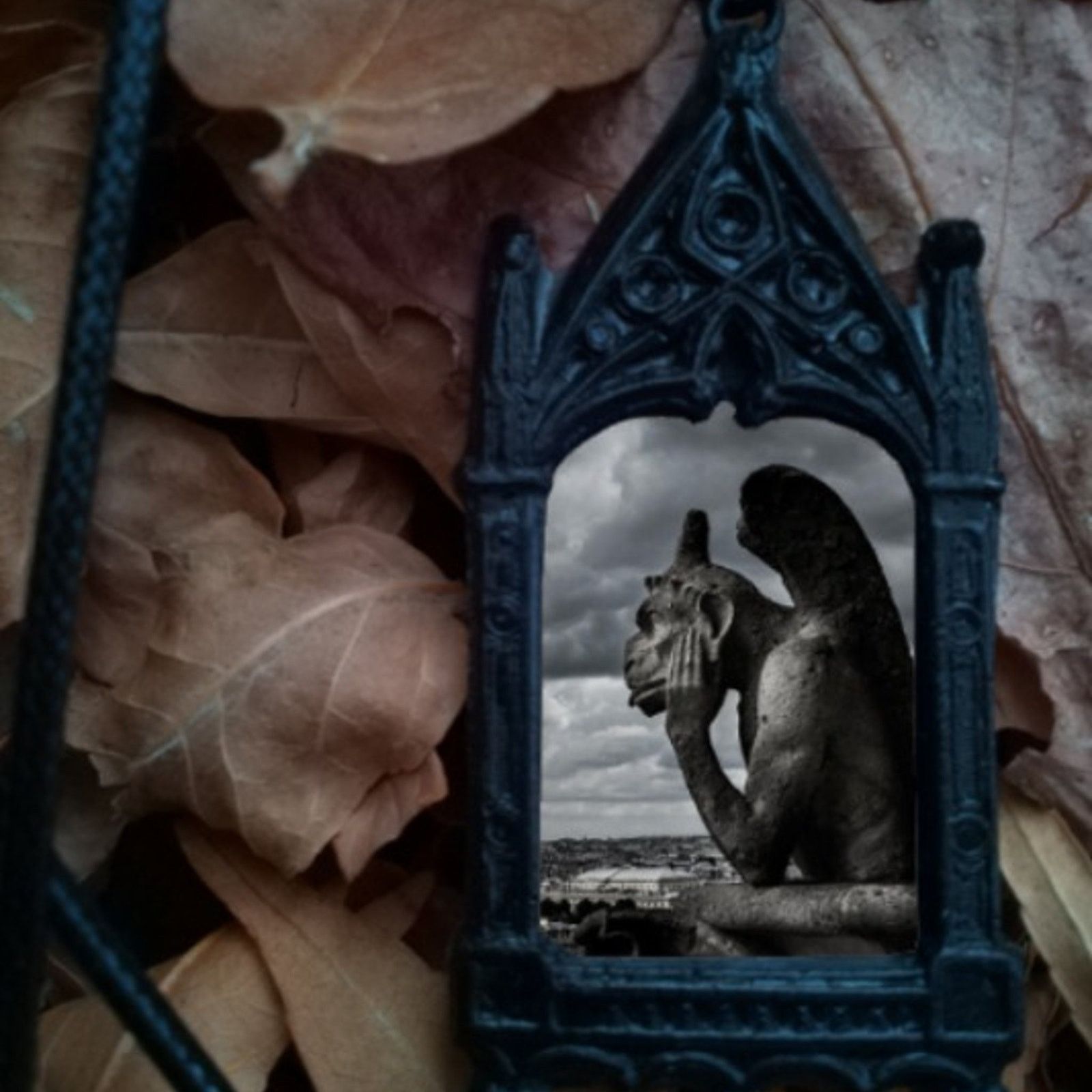 Gargoyles Thinking Gargoyle Stormy Night Pendant Winged Sculpture | Grailed