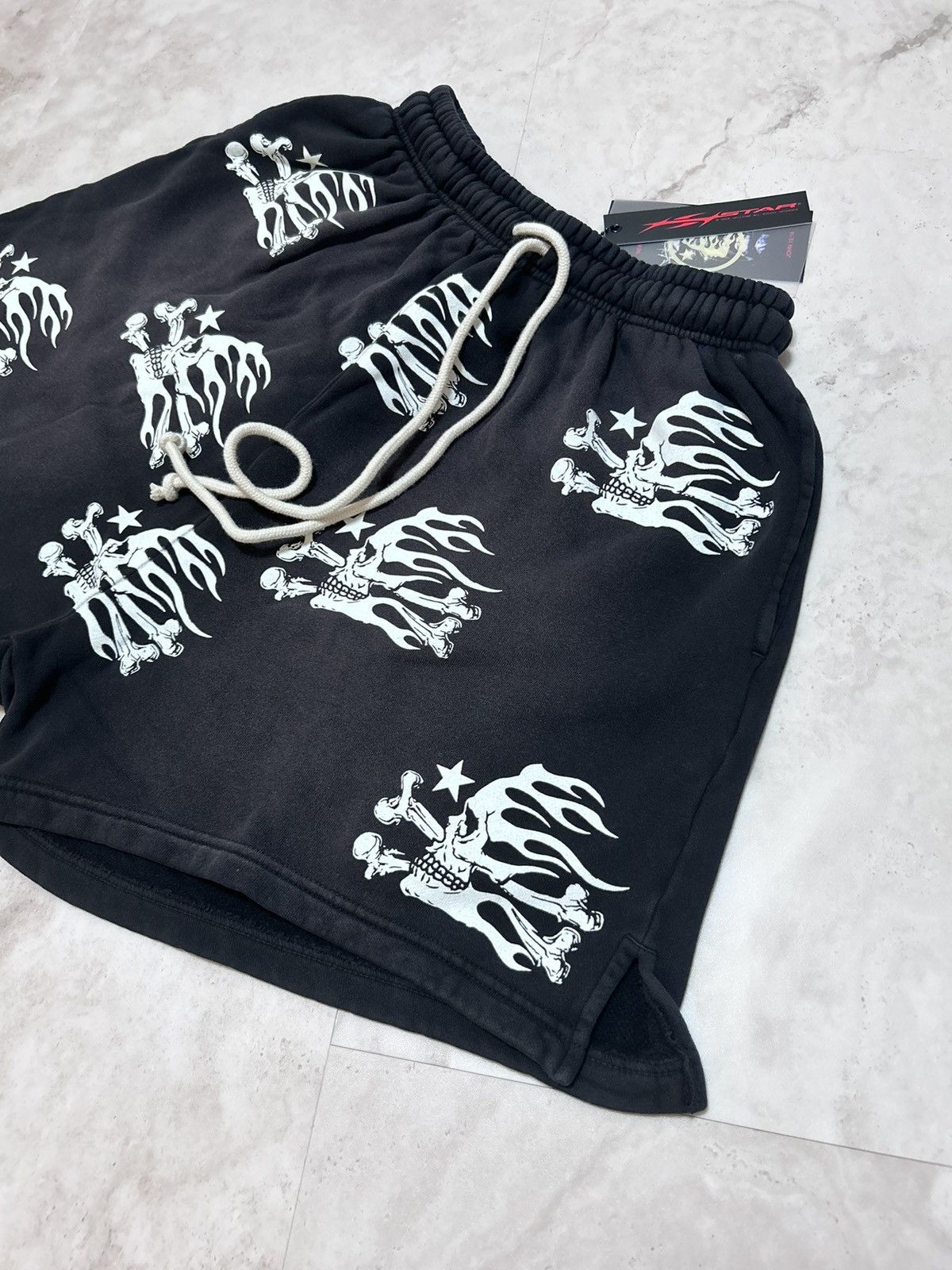 ComplexCon × HELLSTAR Hellstar Unreleased Capsule 11 All-Over Skulls Shorts Size M | Grailed