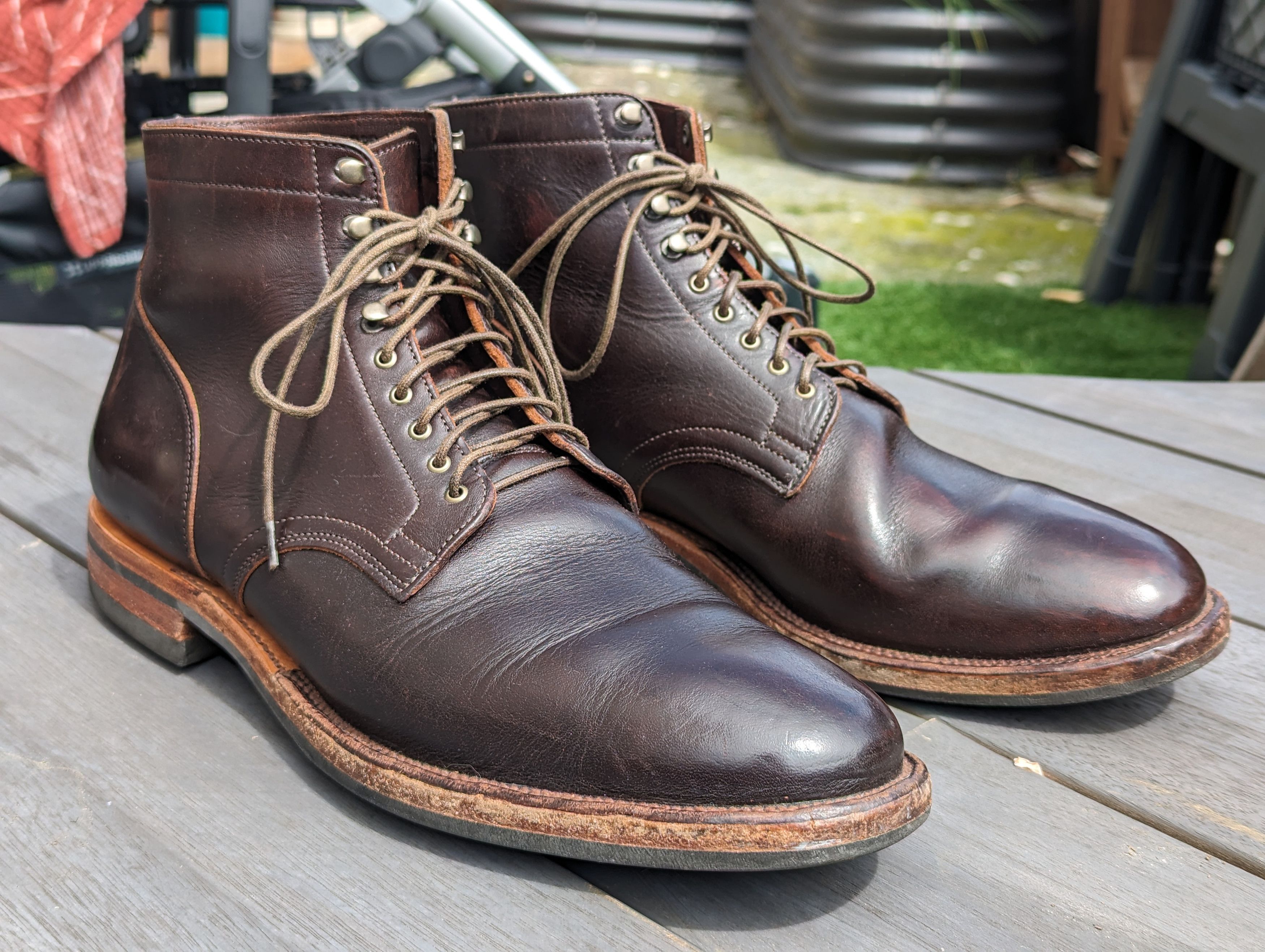 Viberg Viberg Horween Wooly Brown Service boot 2030 9.5E | Grailed