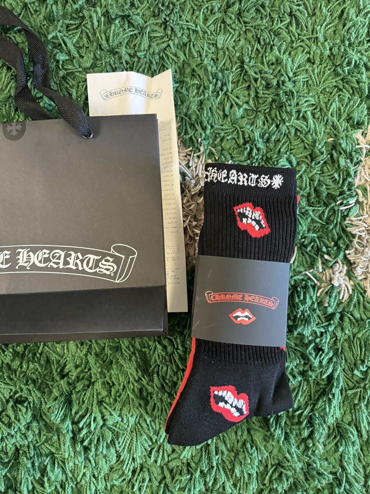 Chrome Hearts Chrome Hearts x Matty Boy 3 sock pack 100% authentic/new ...