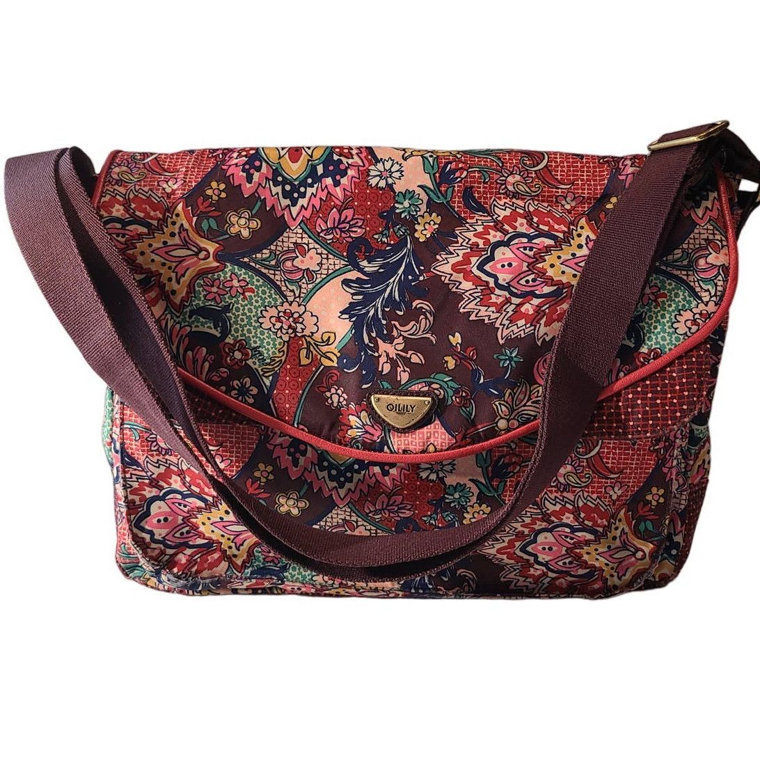 Oilily Oilily Floral Paisley Carry All Nylon Crossbody Bag Purse | Grailed