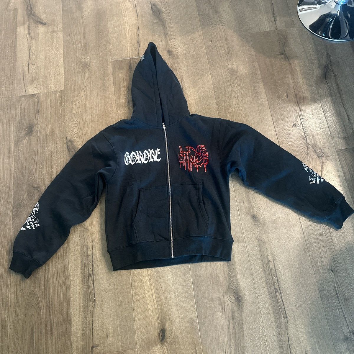 Ken Carson Ken Carson A Great Chaos Zip up hoodie tour merch Size Large ...