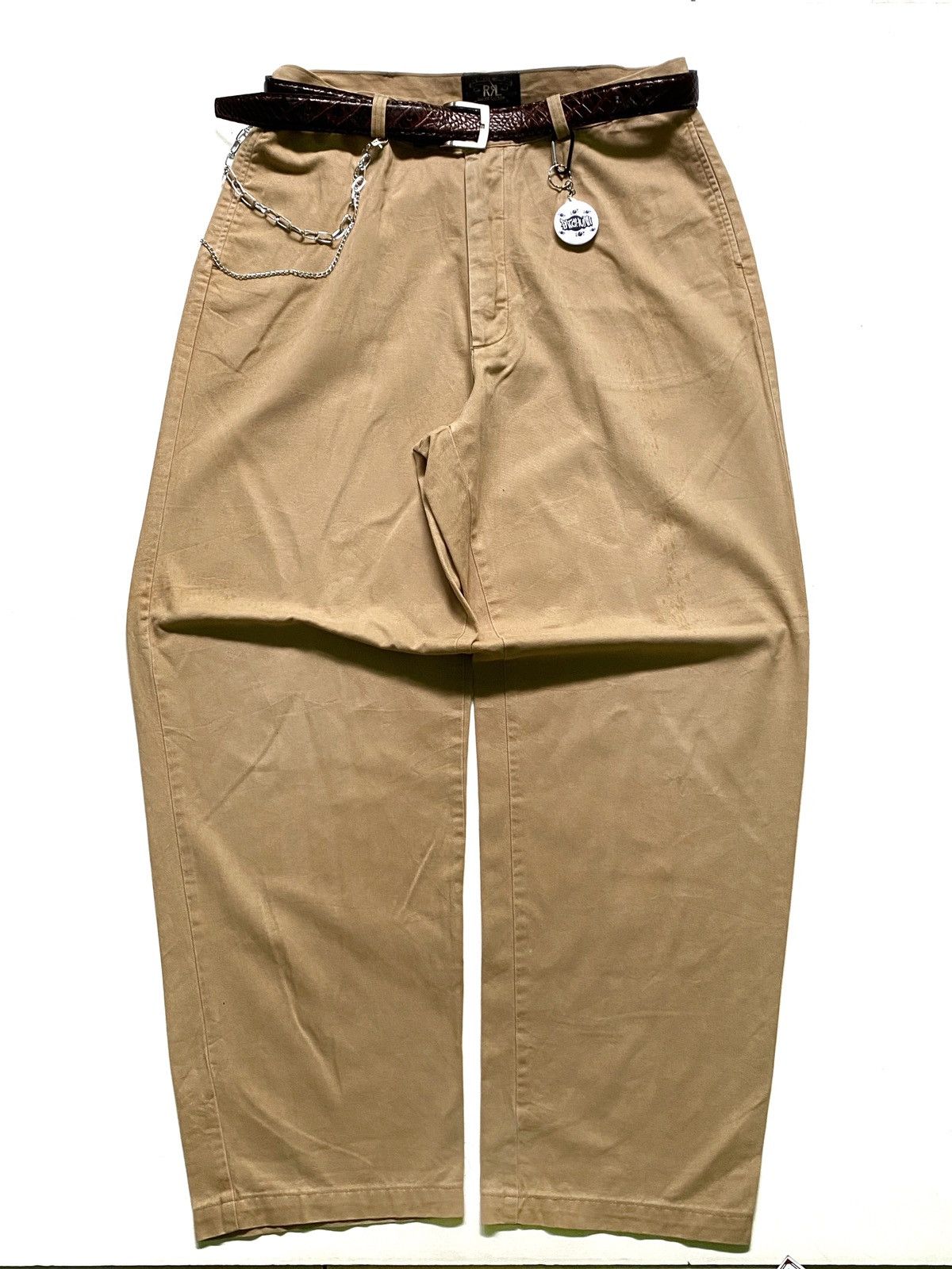 RRL Ralph Lauren 90s RRL Khaki Chino Wide Leg Fit | Grailed