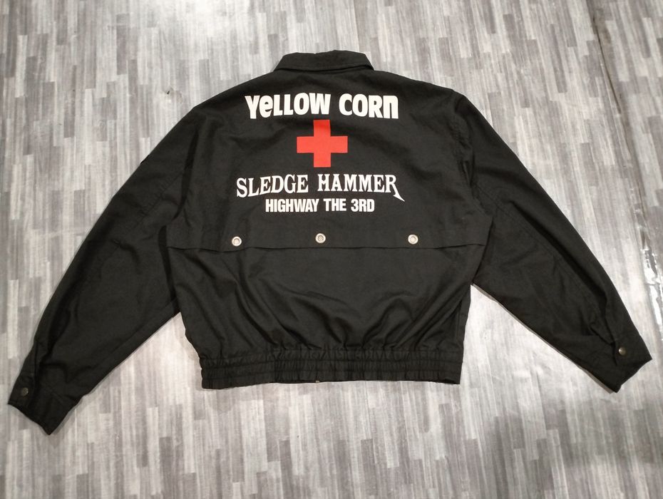 Japanese Brand Vintage Yellow Corn jacket Motorsports jacket | Grailed