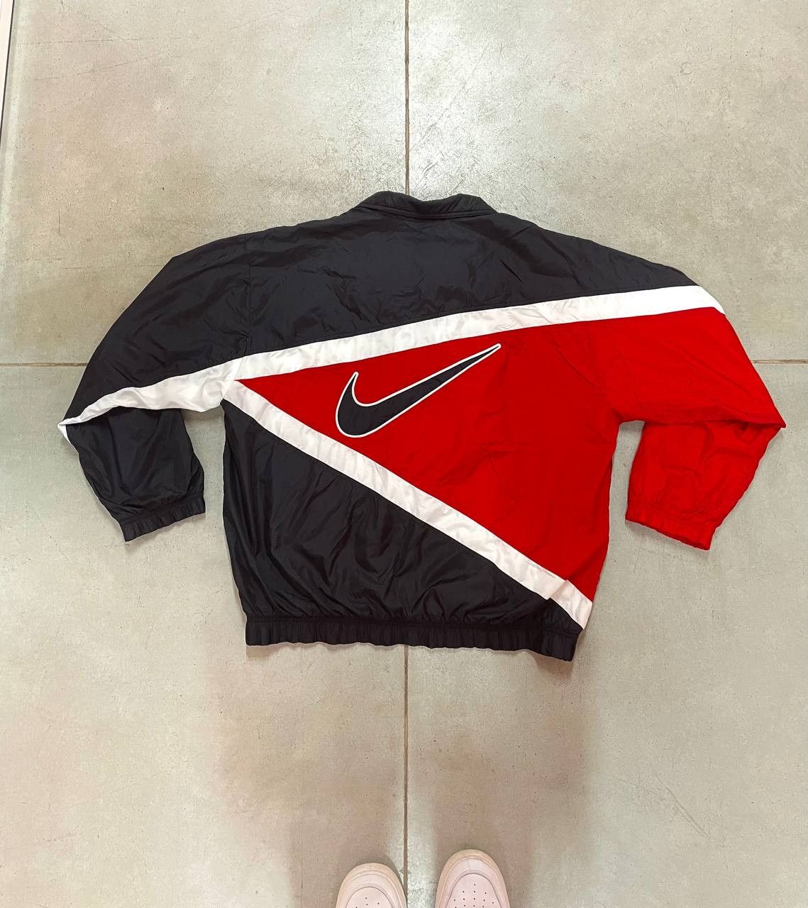 Nike 90's Vintage Nike Jacket Big Swoosh Logo Rare Design | Grailed