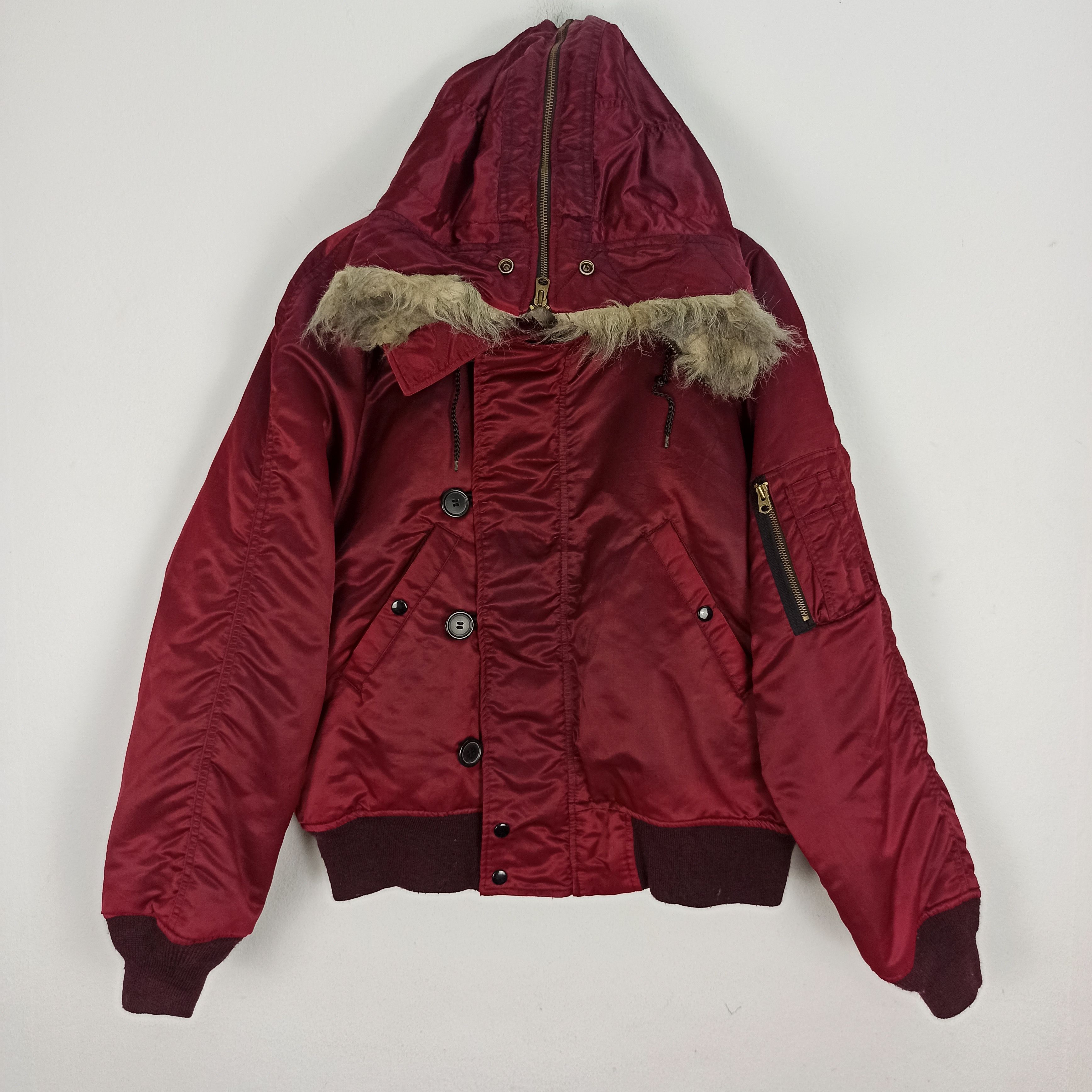 If Six Was Nine × Military × Usn Type N2B PRACT Army Military Cold Weather maroon Parka | Grailed
